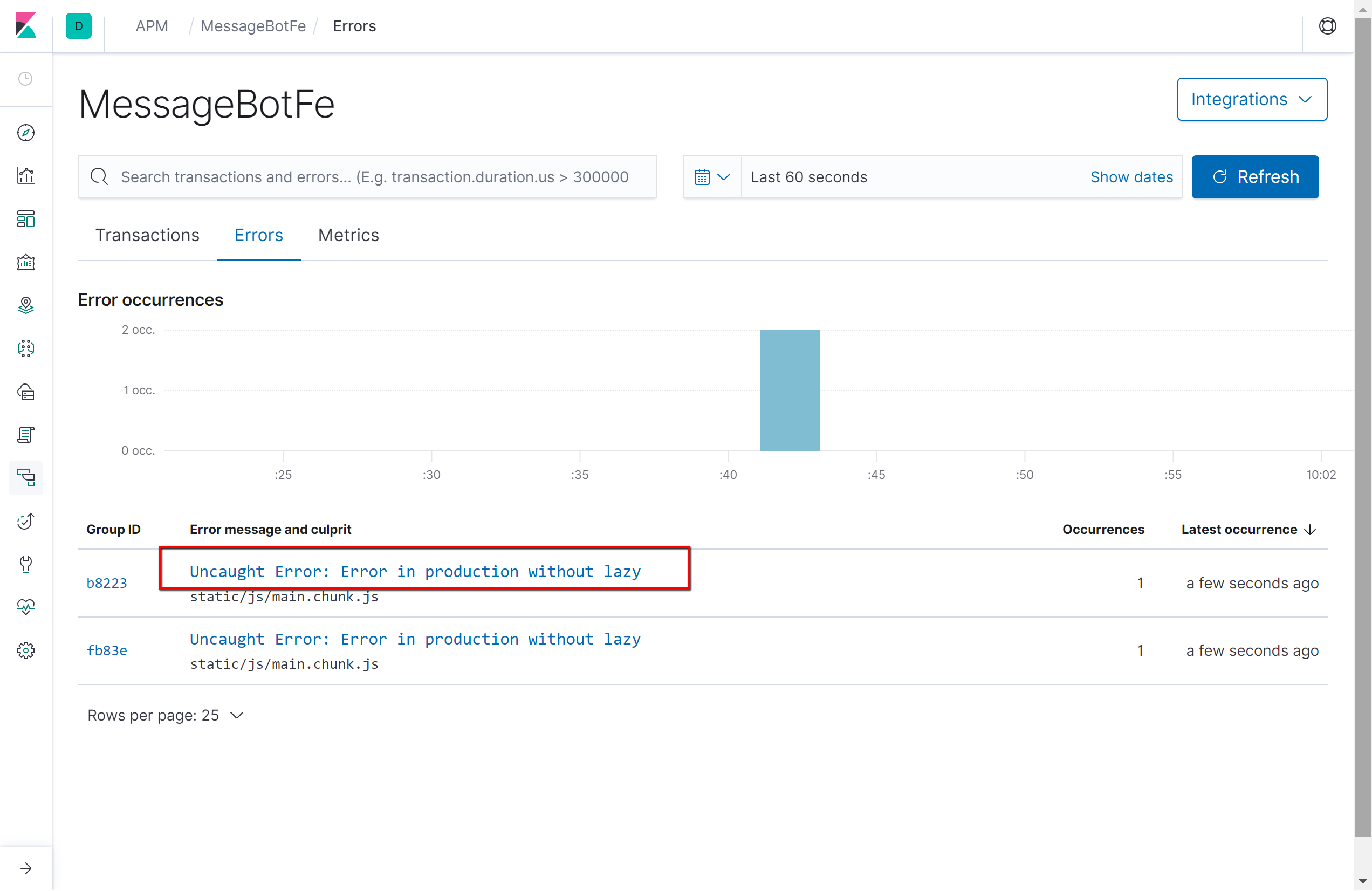 React router with lazy components is not listing errors in Production mode in kibana · Issue ...