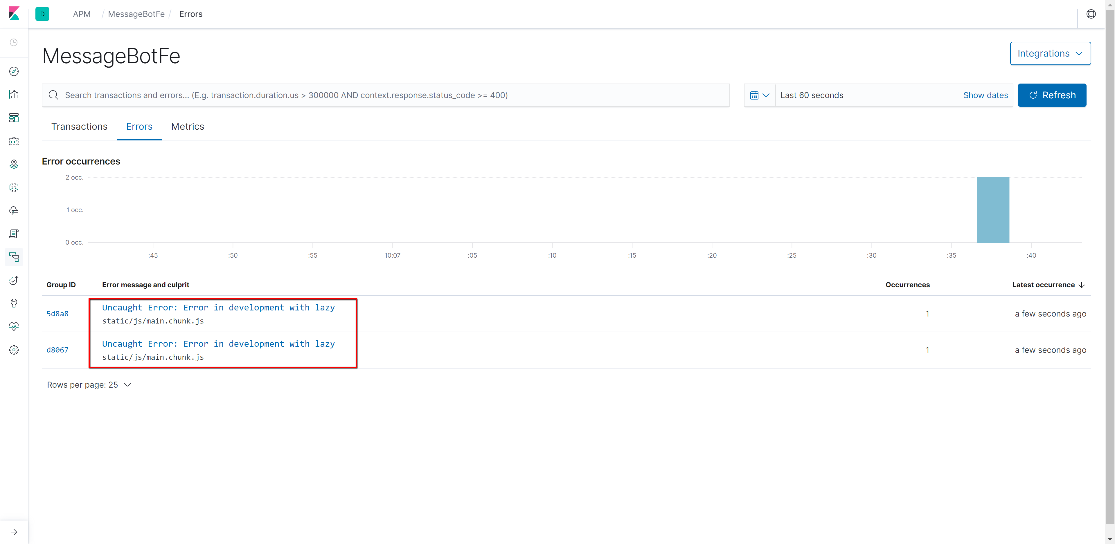 React router with lazy components is not listing errors in Production mode in kibana · Issue ...