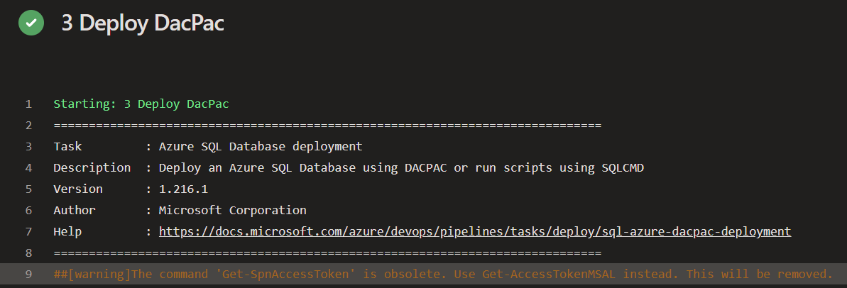 Getting warning from Sql task on hosted Windows agent · Issue #17677 · microsoft/azure-pipelines ...