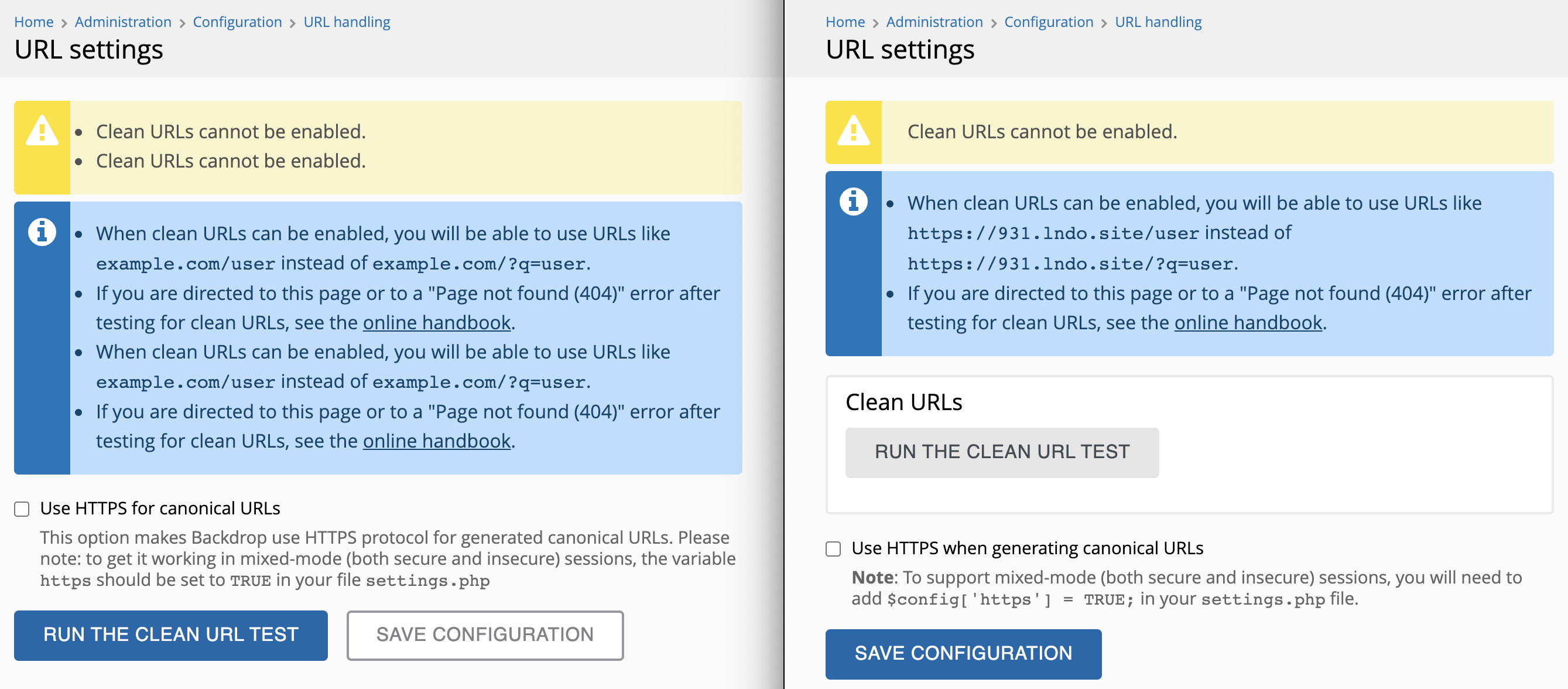 Ux Fix The Url Settings Page · Issue 4865 · Backdropbackdrop Issues · Github