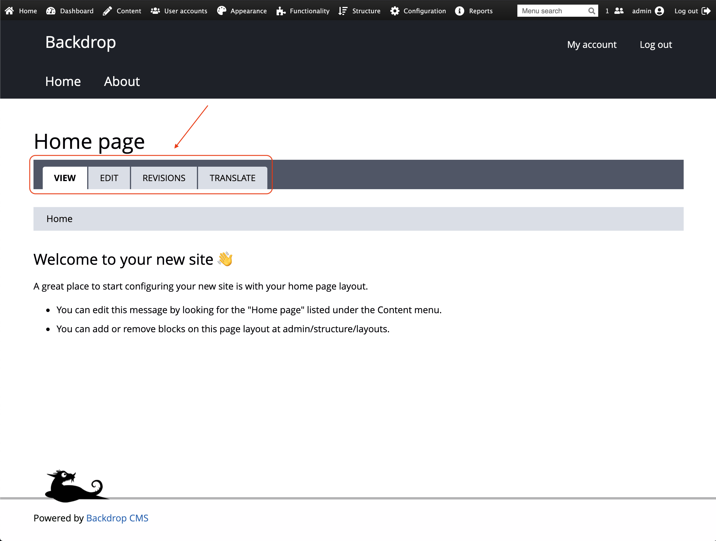 Node actions such as "Translate" and "Revisions" are not available as contextual links for node ...