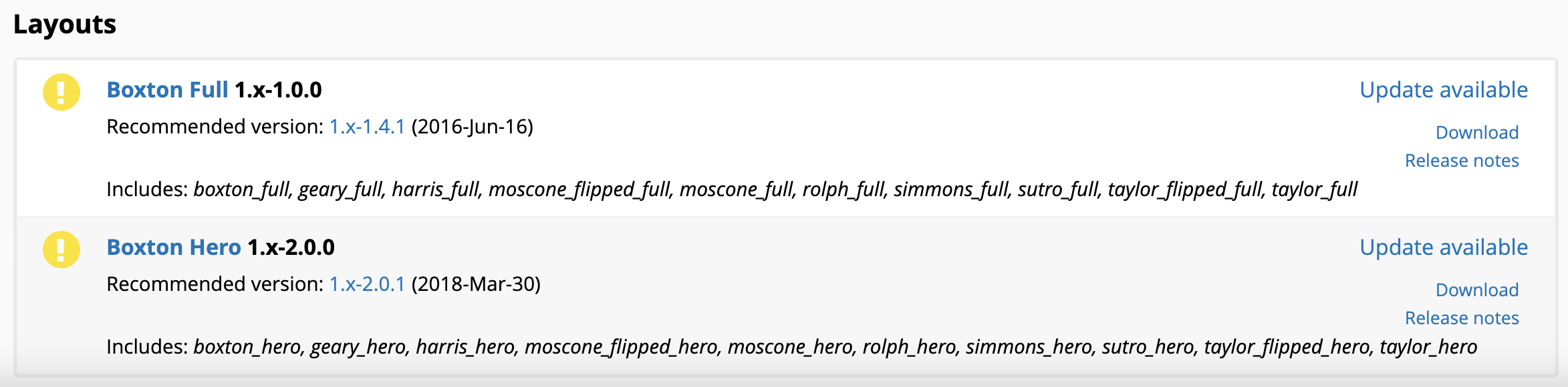 [META][DX] Bring consistency to certain functions that handle modules and themes and also add ...
