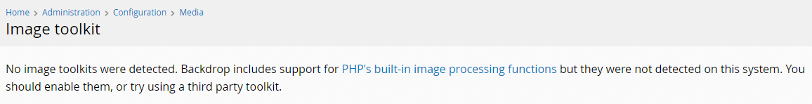 Remove the messages about the GD toolkit being installed or the missing ...