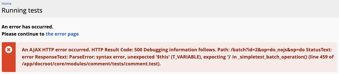 Fixed: `testCommentInterface()` tests broken due to typo in recent ...