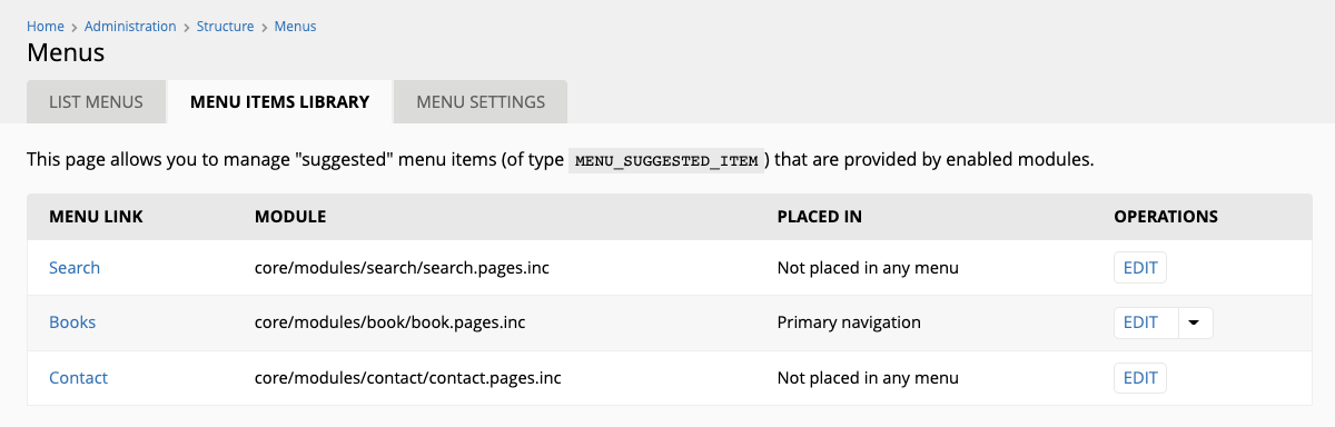 [UX] Either get rid of MENU_SUGGESTED_ITEM or change the way it works in a way that fixes UX ...