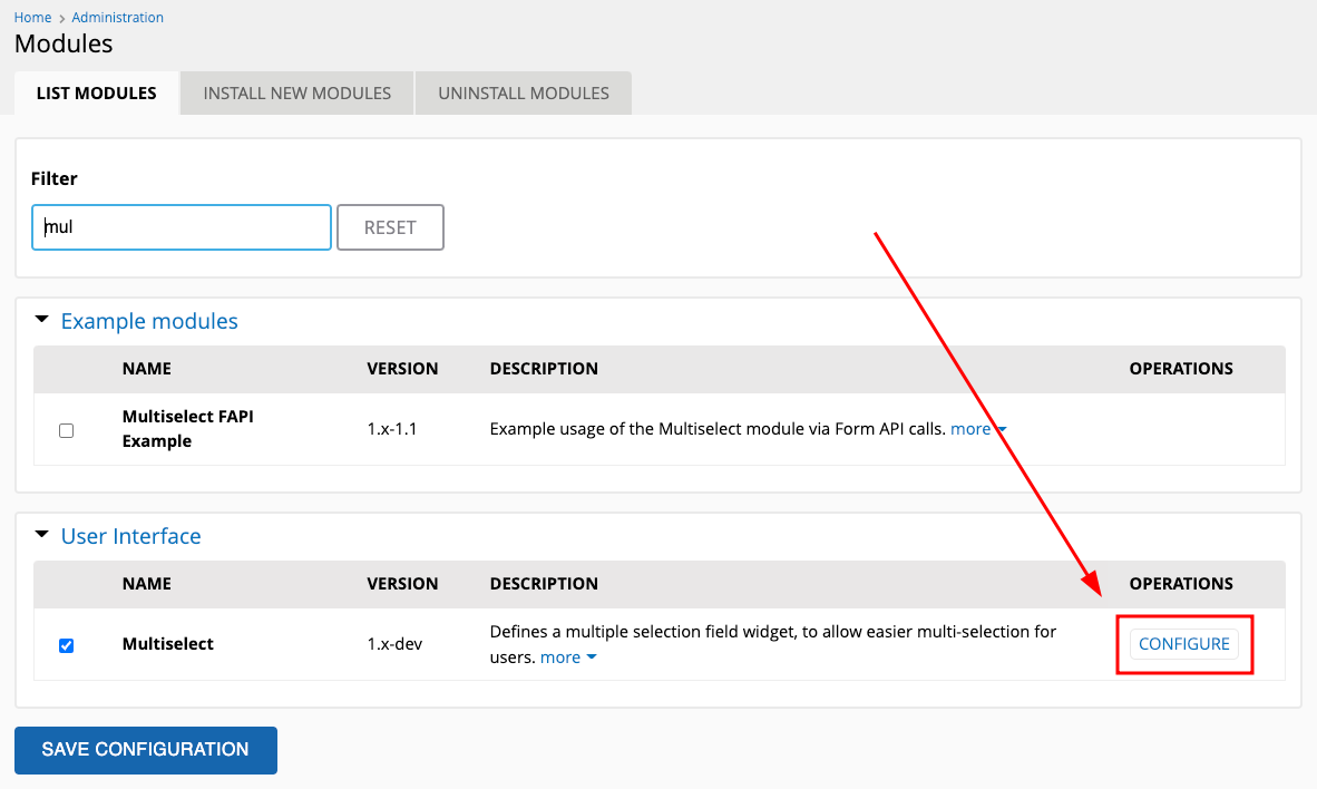 Add link to configuration page from the module entry in the modules listing page. · Issue #8 ...