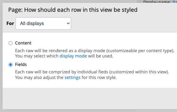 [UX] Views interface: "Show: Content" and "Show: Fields" may be confusing. · Issue #5985 ...