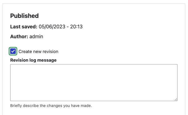 "Create new revision by default" doesn't enable revisions · Issue #6103 ...