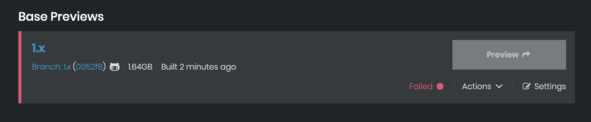 PR sandboxes are broken (base image keeps getting into failed status a few hours after having ...