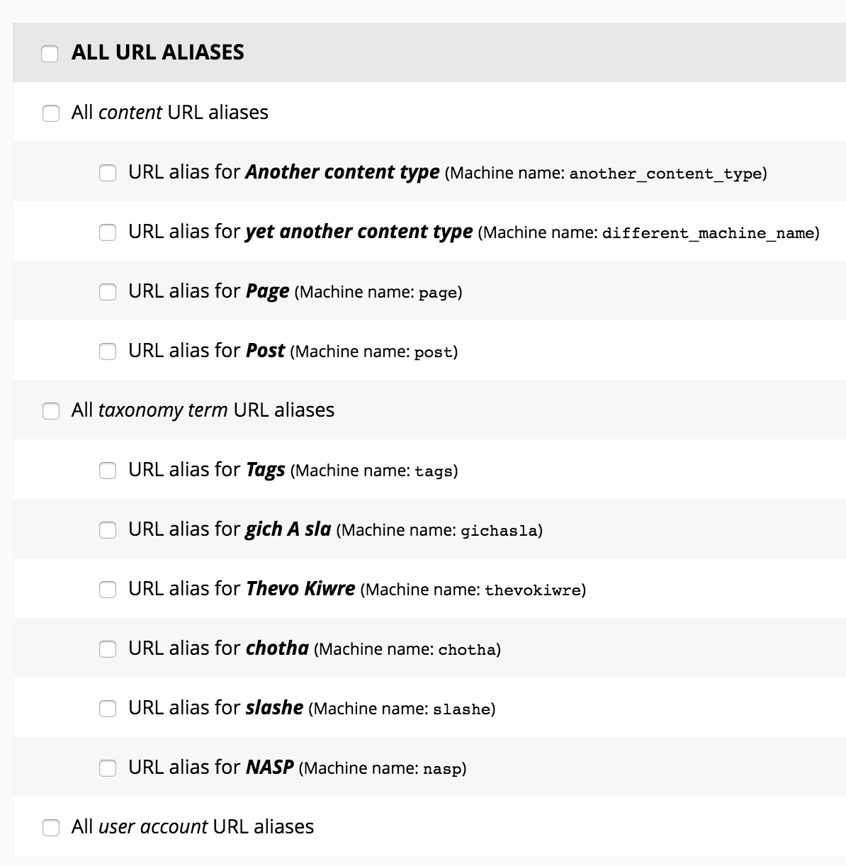 [UX] Improvements to pathauto bulk-update page · Issue #3002 · backdrop/backdrop-issues · GitHub