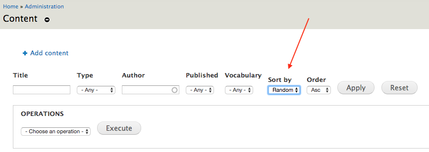 Fix Views > Random sort · Issue #1909 · backdrop/backdrop-issues · GitHub