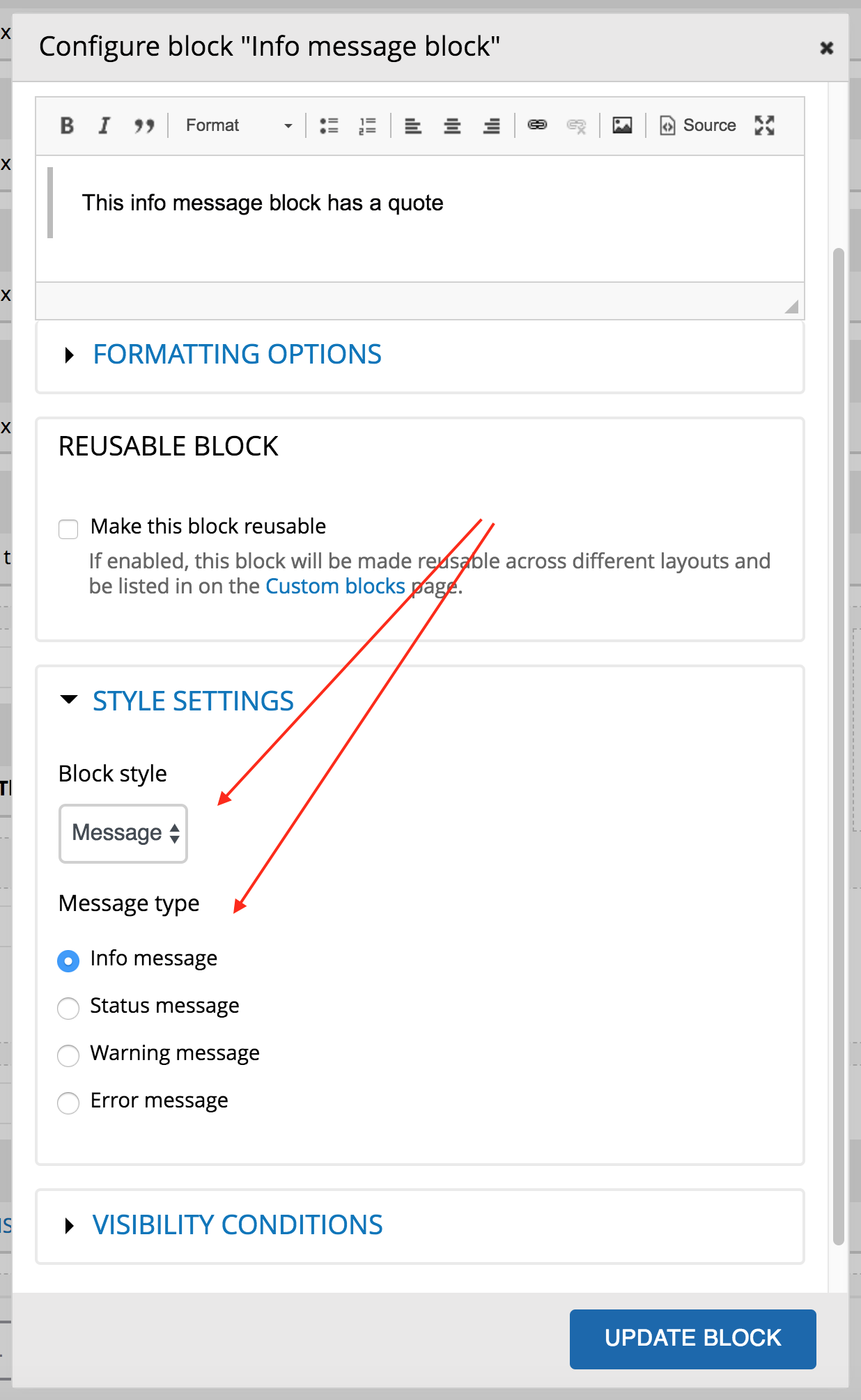 Custom Message Blocks · Issue 3408 · Backdropbackdrop Issues · Github