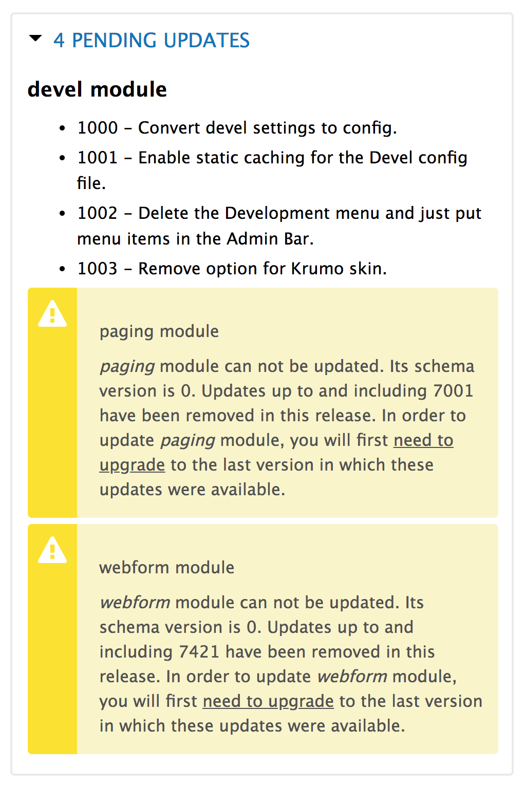 Ux Update Dependency Message Not Very Helpful · Issue 2858 · Backdropbackdrop Issues · Github