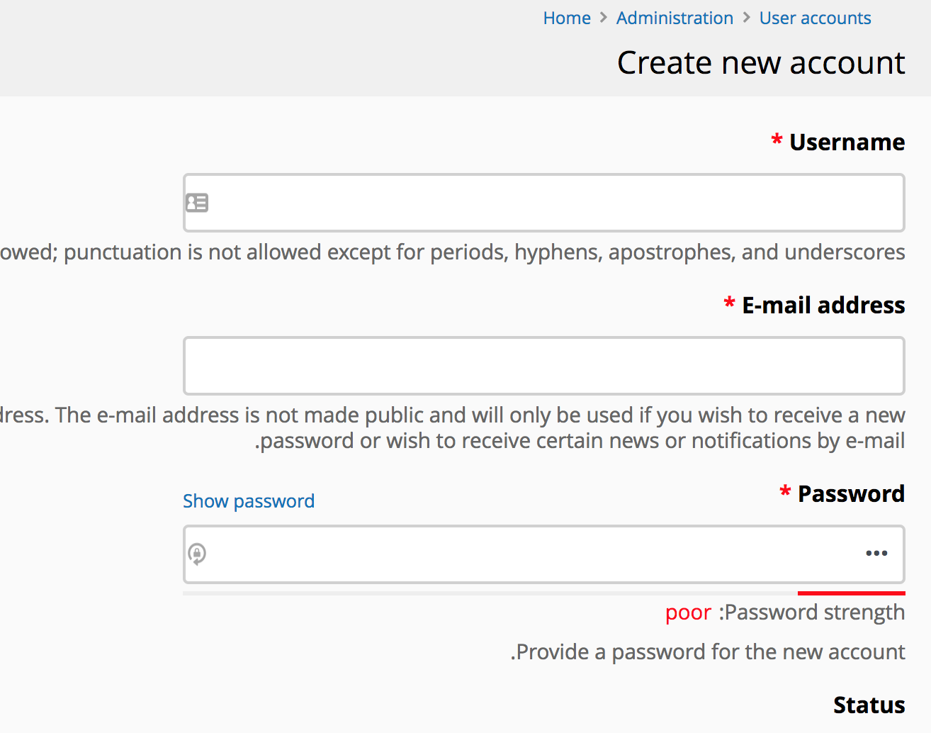 [UX] Fix RTL password field style · Issue #3543 · backdrop/backdrop-issues · GitHub