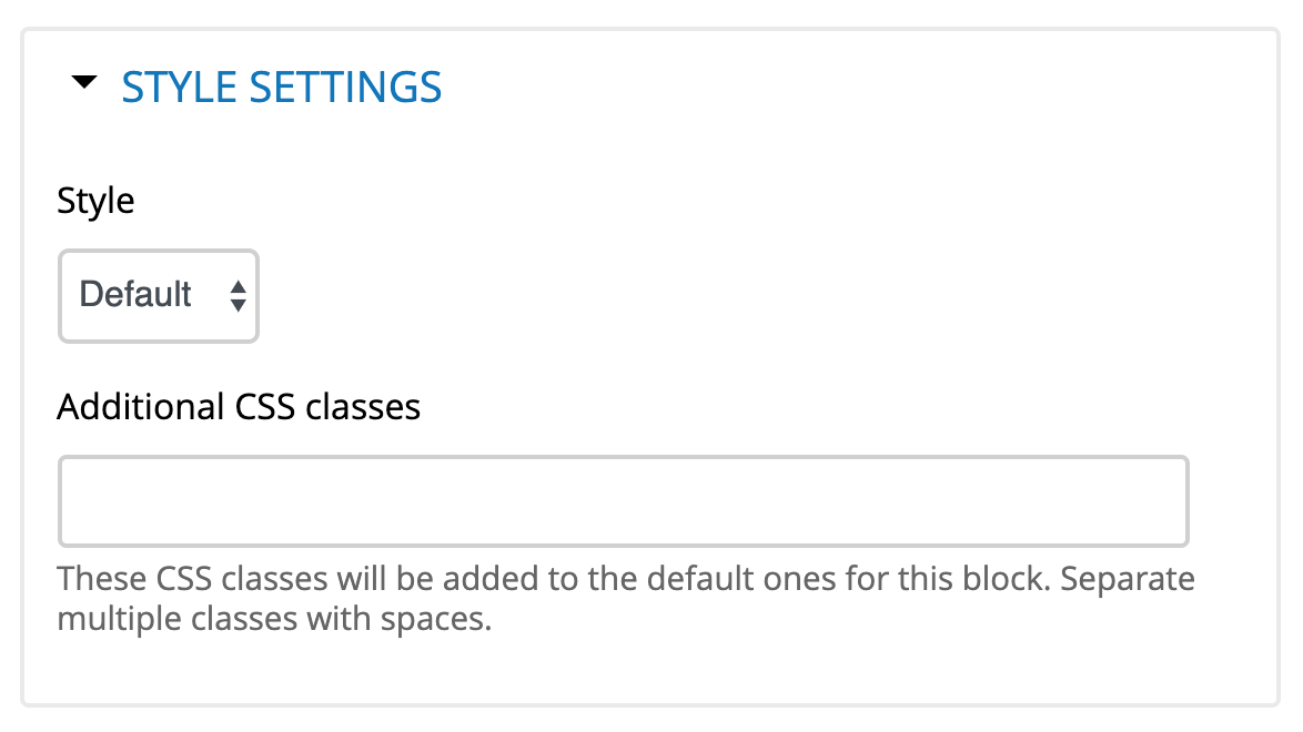 [UX] Update description text for block class field · Issue #3608 ...