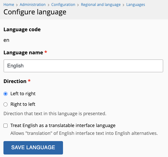 [UX] Confusing UI regarding "Enable interface translation to English ...