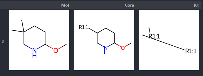 RGD decomposes two sidechains to single rgroup · Issue #5573 · rdkit/rdkit · GitHub