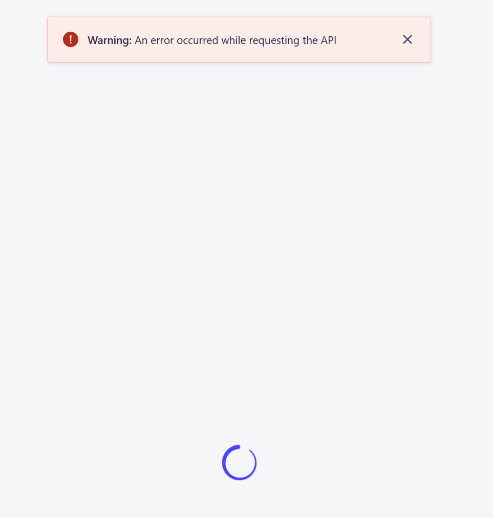 Warning: An error occured while requesting the API - using HTTPS and a ...