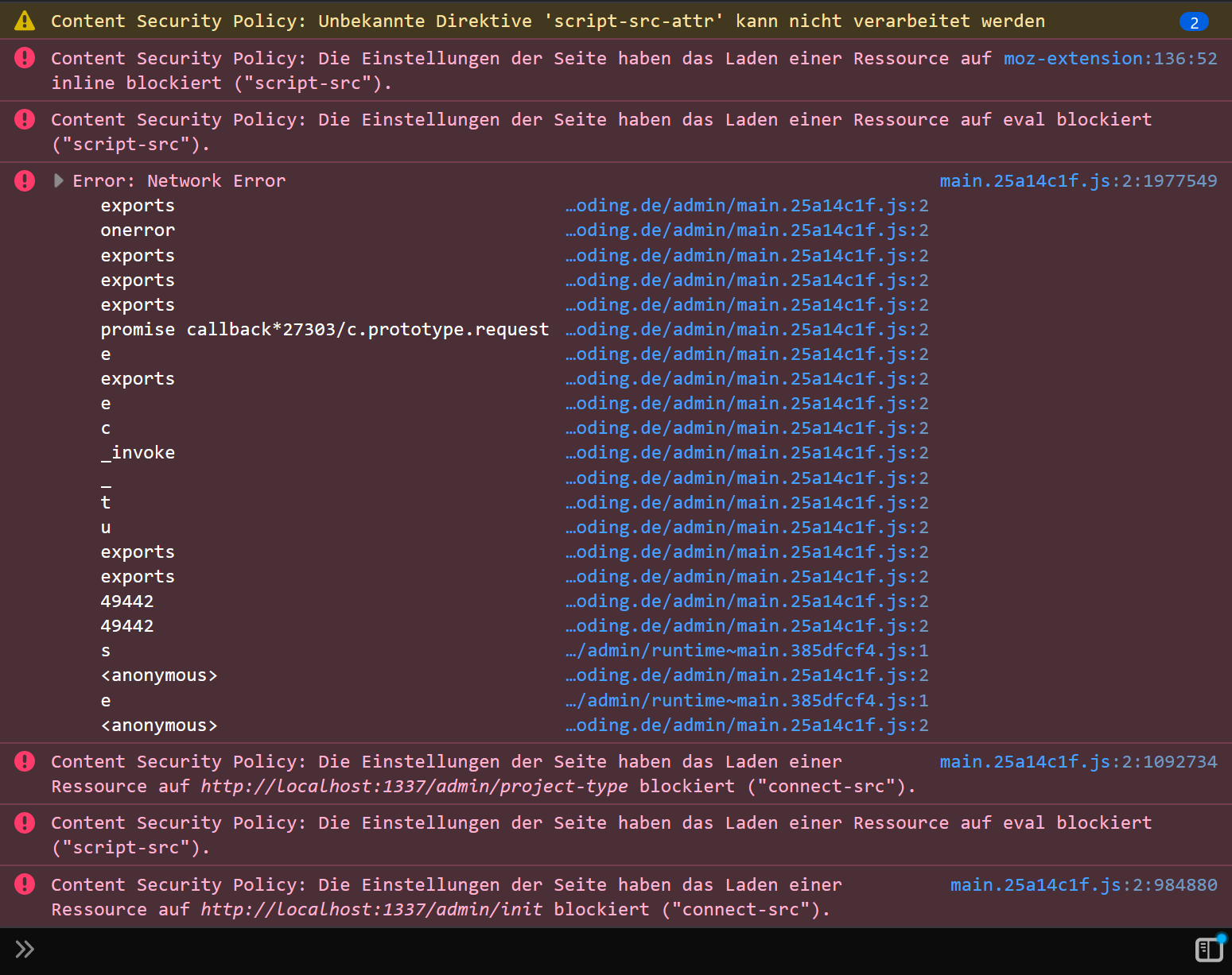 Warning: An error occured while requesting the API - using HTTPS and a ...