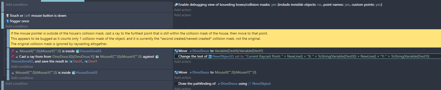 Inverted Raycasting condition ignores additional Collision Masks on the same object · Issue ...