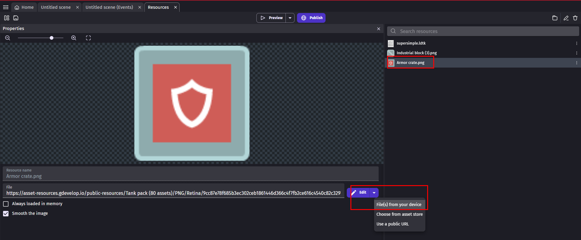 Asset Bug · Issue #5042 · 4ian/GDevelop · GitHub