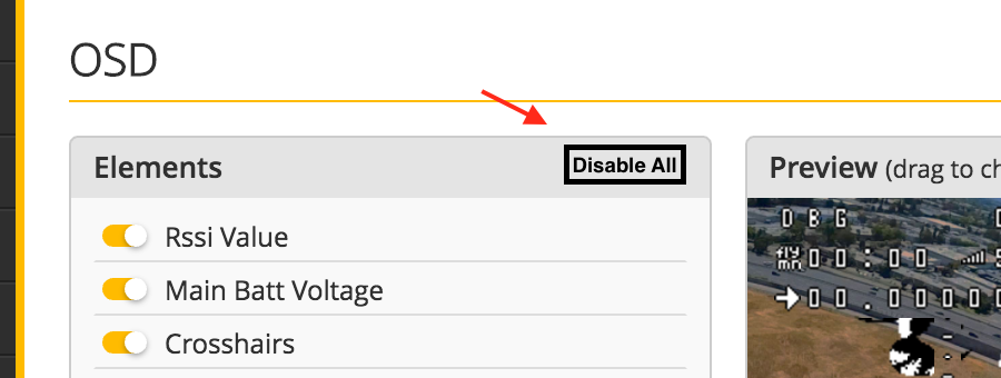Disable all OSD elements at once · Issue #601 · betaflight/betaflight-configurator · GitHub