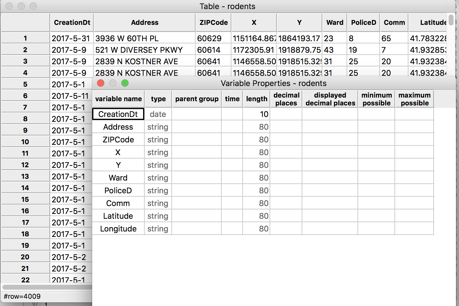 Points from Table doesn't produce any selections from which to chose variables · Issue #1145 ...