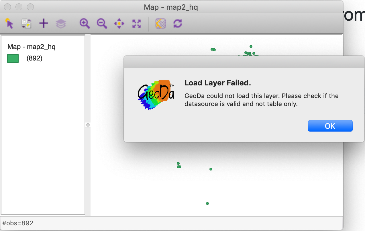 GeoDa crash when loading 2nd layer from recent after it was deleted · Issue #1850 · GeoDaCenter ...