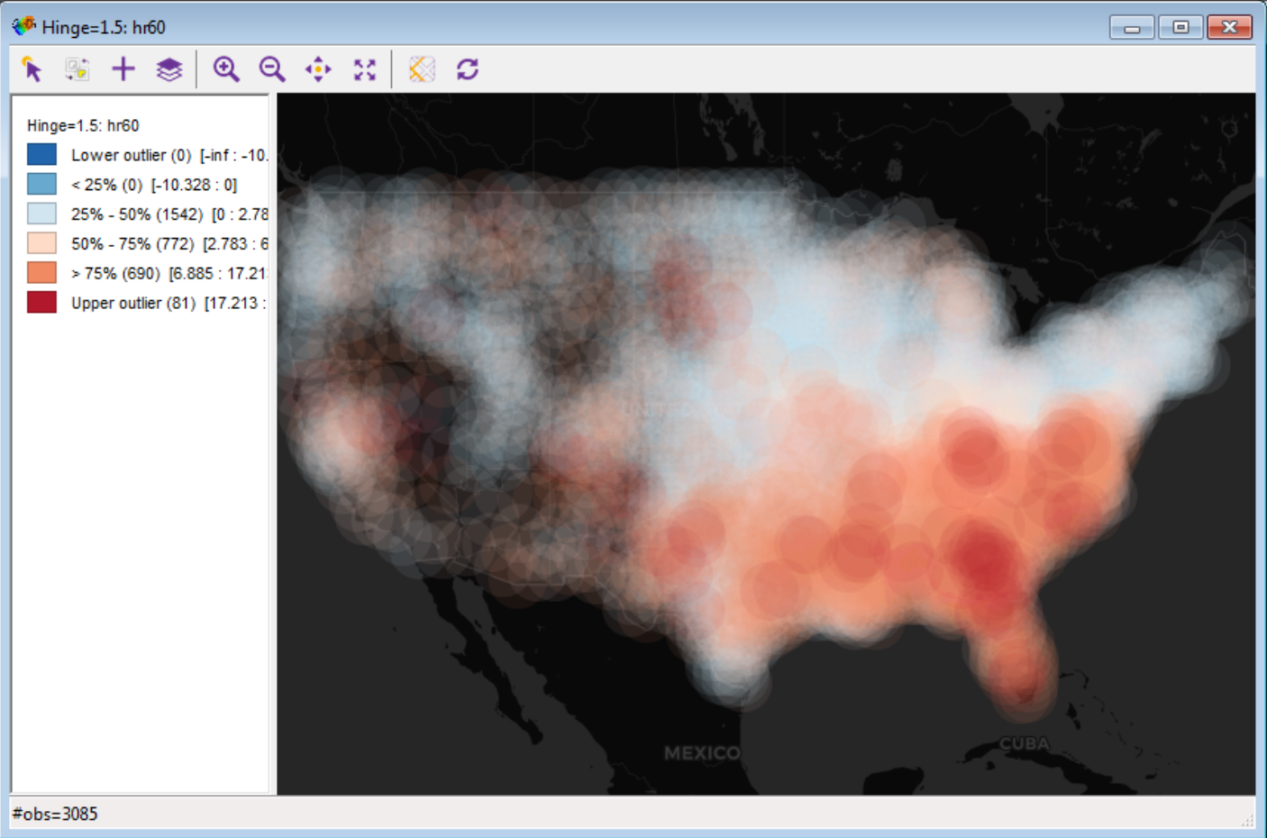 Heat Map behaves differently on Windows · Issue #2238 · GeoDaCenter ...