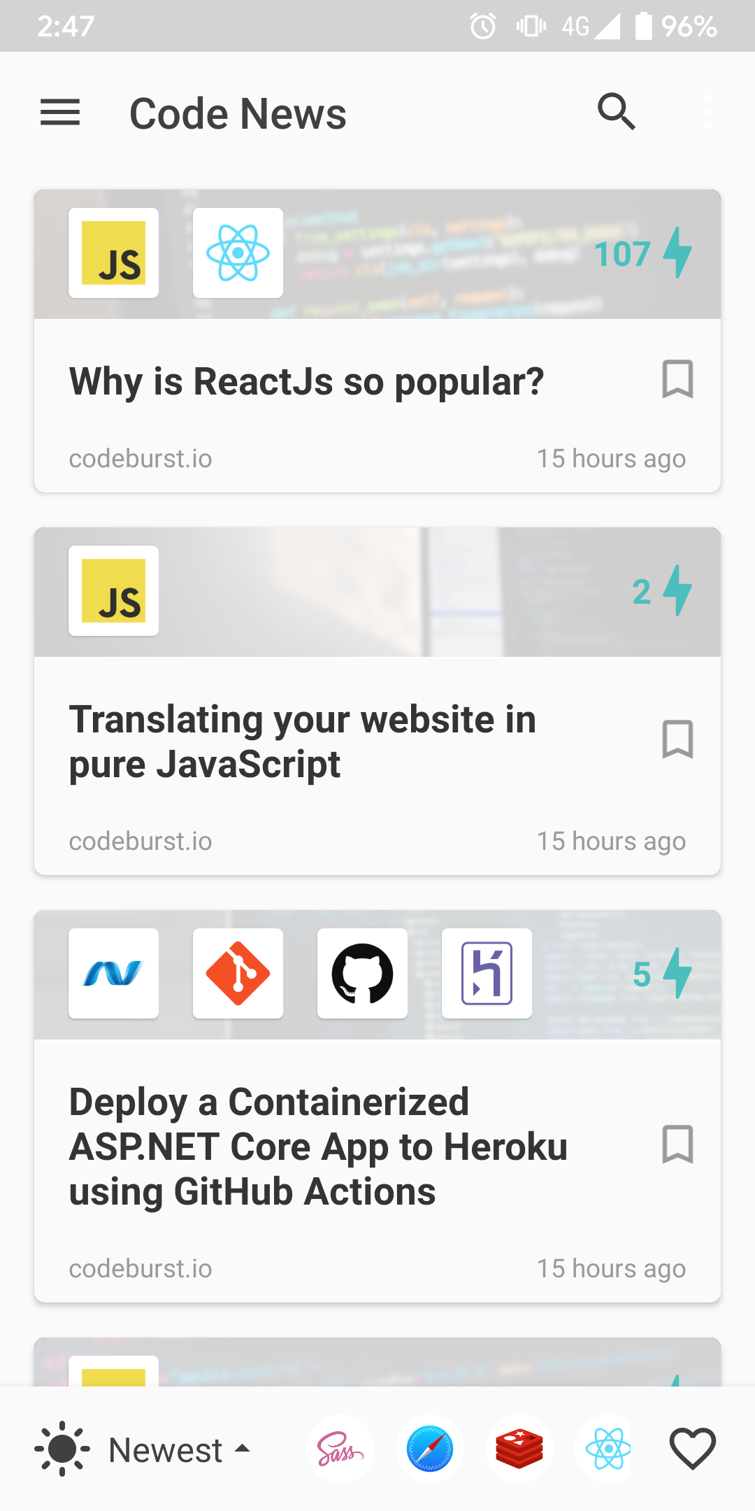 Incorrect kebab menu icon color on light theme · Issue #1 · CodeNews/app · GitHub