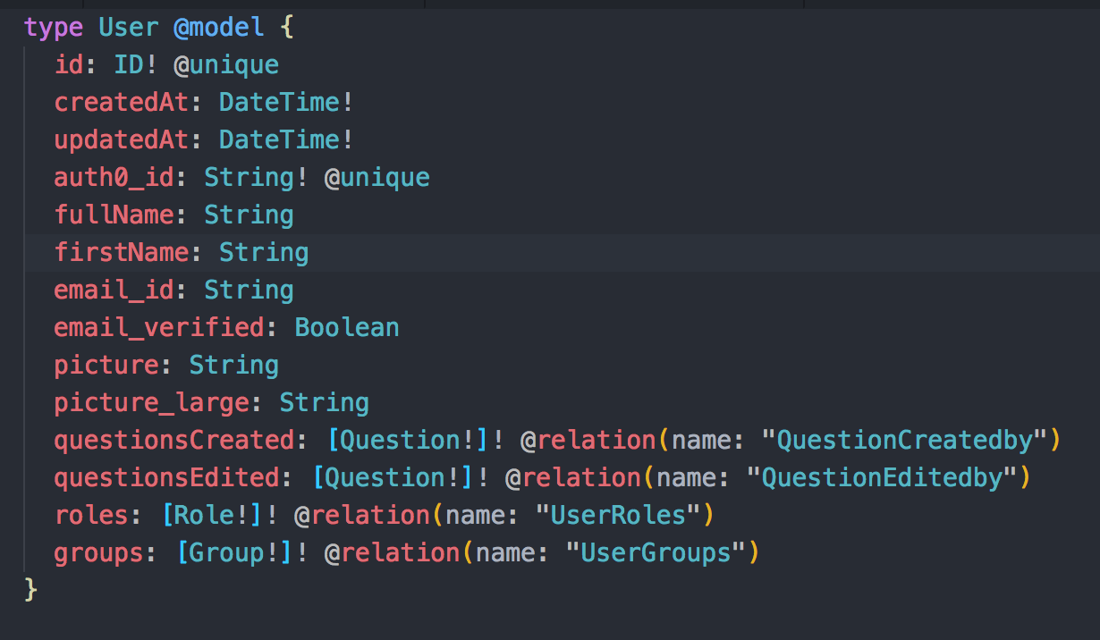 A particular mutation between User Type and a custom type returns ...