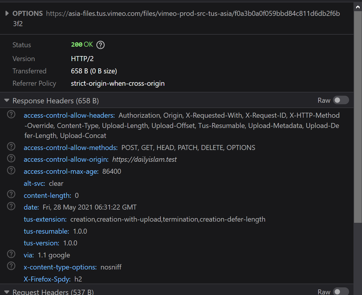 `OPTION` is being triggered multiple times instead of first-time only. · Issue #261 · tus/tus-js ...