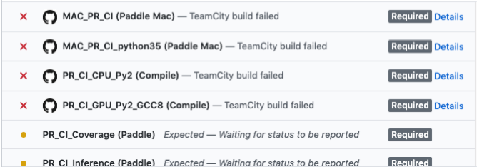请问提交PR时，各种CI报错是为啥？ · Issue #21957 · PaddlePaddle/Paddle · GitHub