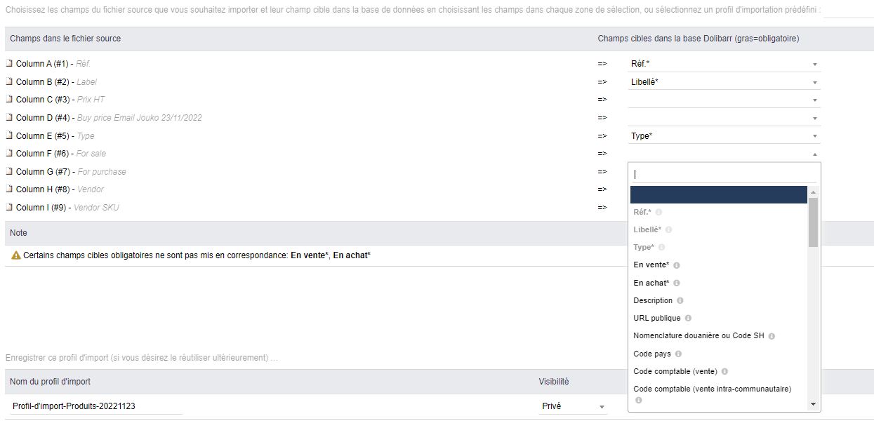 Setting standard values in the import tool and also to exclude some required fields · Issue ...