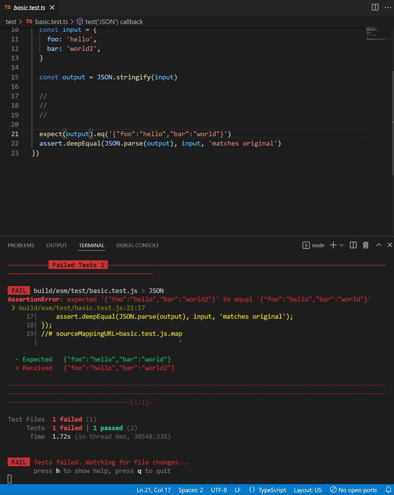 Vitest Not Resolving Test File From Source Maps When Running On Compiled Code · Issue 832