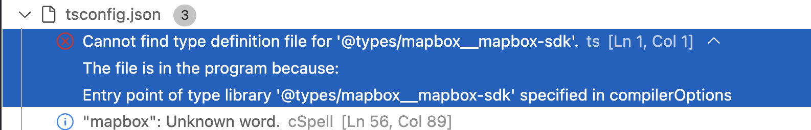 [Bug]: Could not find a declaration file for module '@rnmapbox/maps'. · Issue #2831 · rnmapbox ...