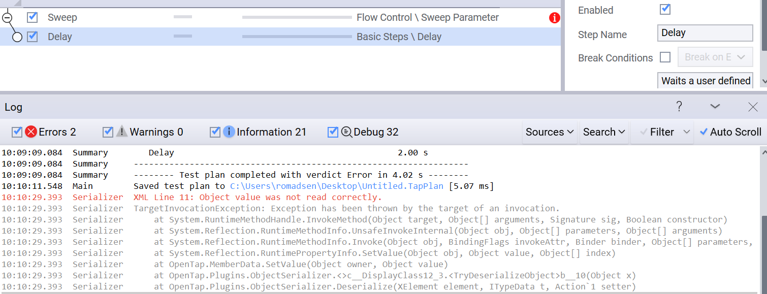 Property Exceptions When Loading Should Be More Informative · Issue 606 · Opentapopentap · Github