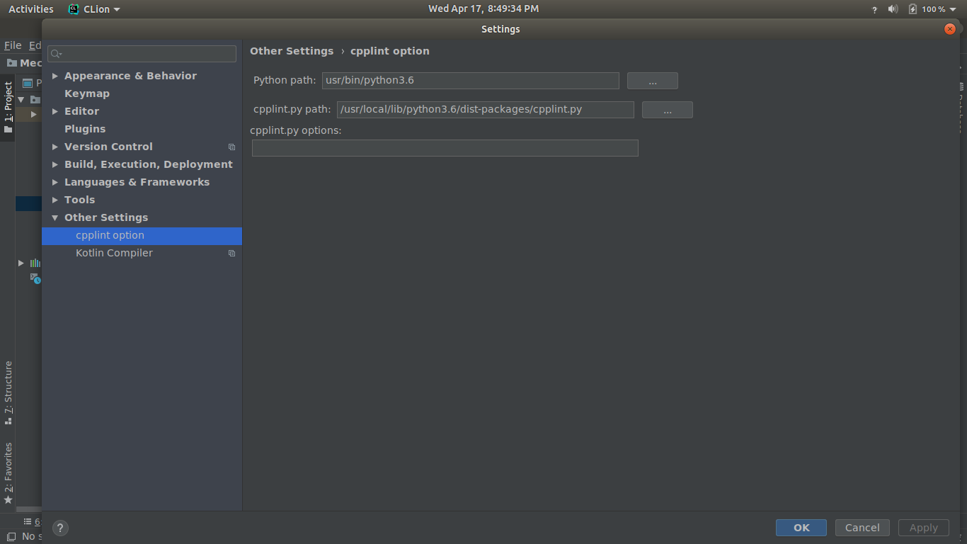 Cpp Lint In Clion Not Working On Fly · Issue 28 · Itechbear Clion Cpplint · Github