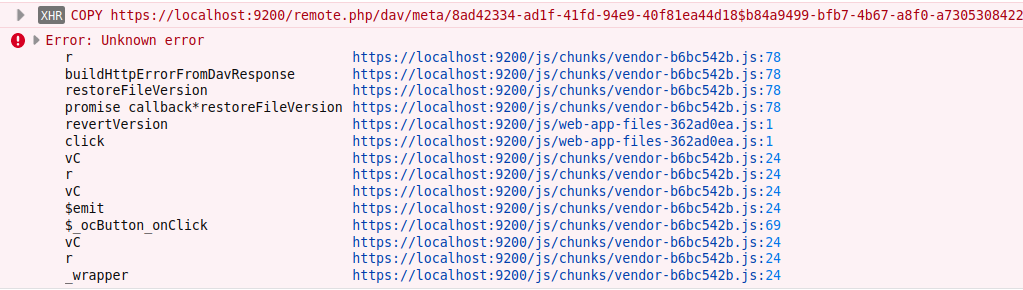 share receiver with permission "viewer" does not get any error message when trying to restore a ...