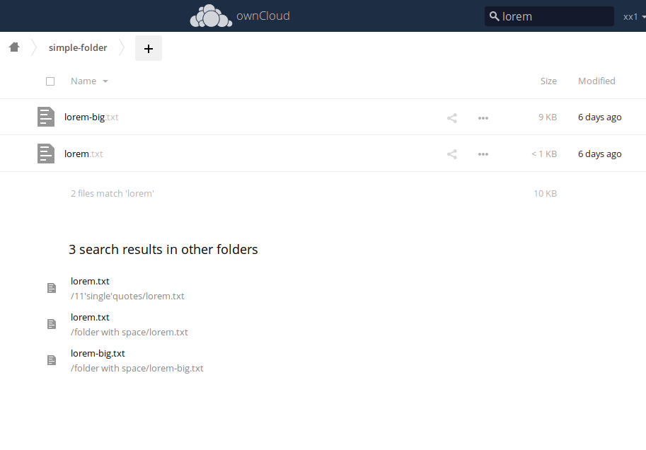Search box always searches globaly · Issue #980 · owncloud/web · GitHub