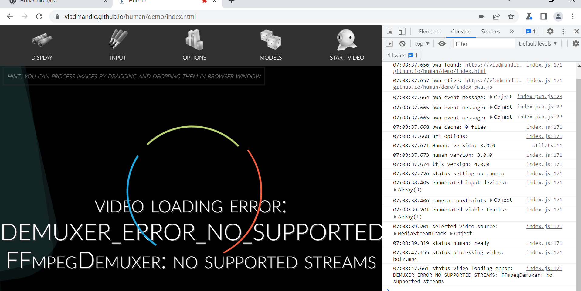 does not work with this mp4 · Issue #306 · vladmandic/human · GitHub
