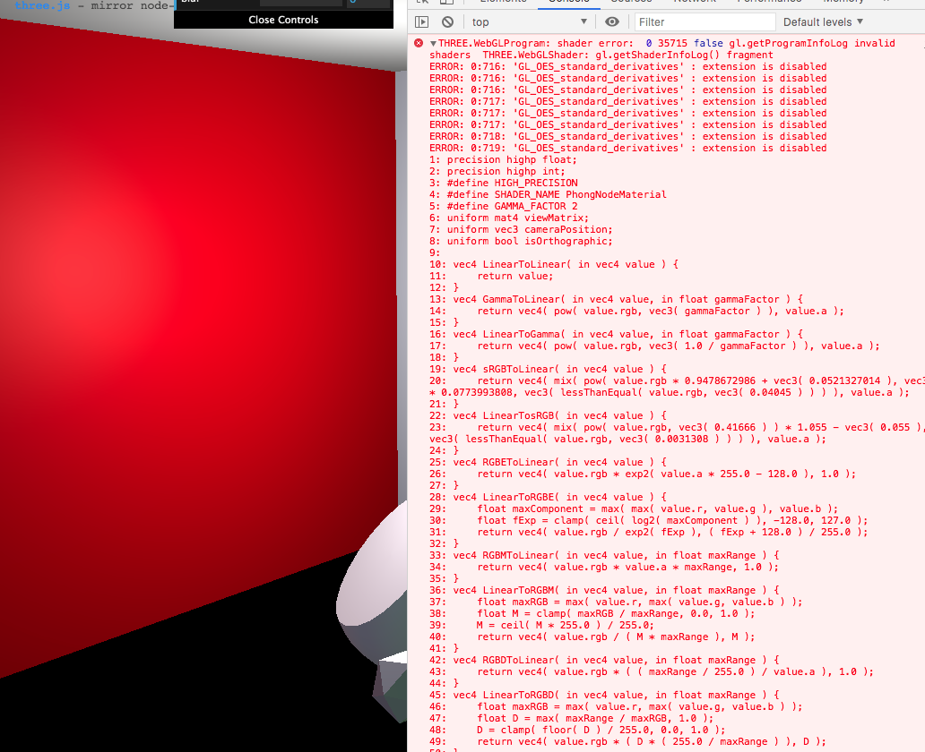 node material examples are broken under webgl 1 · Issue #20653 · mrdoob/three.js · GitHub