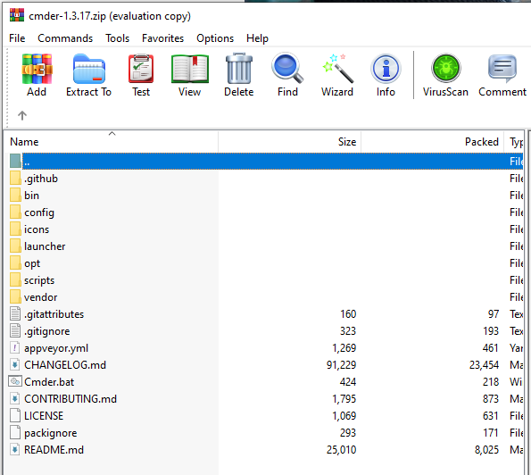 Cmder-1.3.17 is missing cmder.exe · Issue #2450 · cmderdev/cmder · GitHub