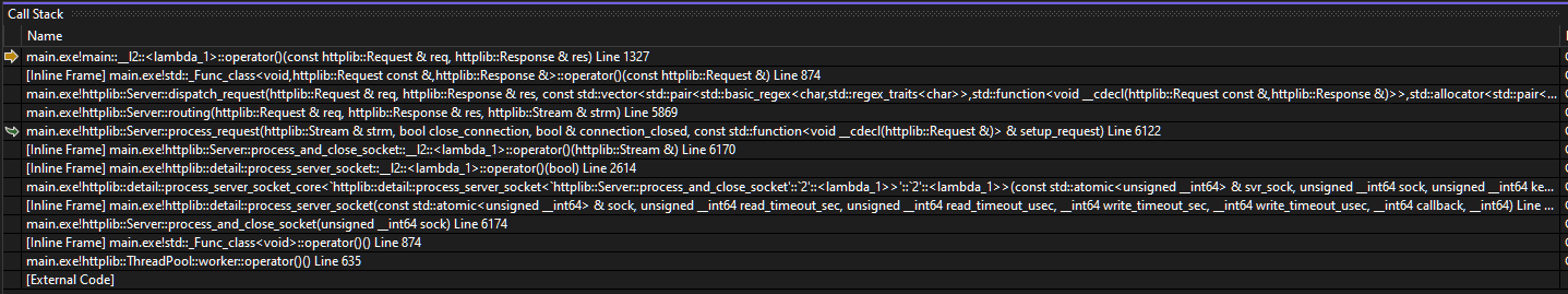 Lengthy Compute Handler Throws Access Violation · Issue 1536 · Yhirose Cpp Lib · Github