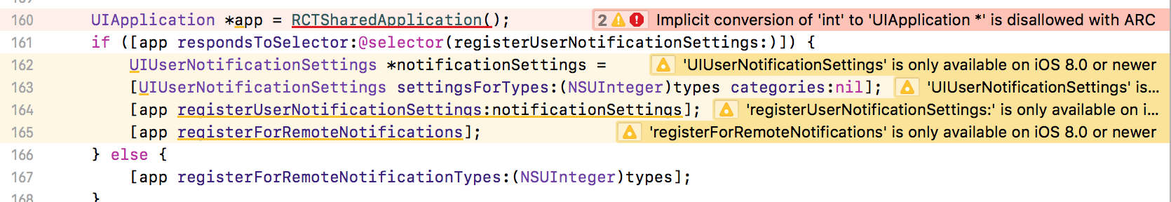 [iOS] Build fails due to ARC restrictions · Issue #362 · OneSignal/react-native-onesignal · GitHub