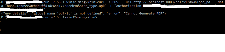 Restapi Pdf Download Issue · Issue 502 · Mobsf Mobile Security Framework Mobsf · Github