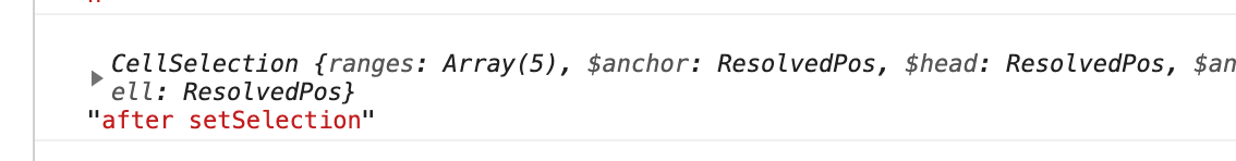 why selection instanceof CellSelection return false after tr.setSelection ? · Issue #117 ...
