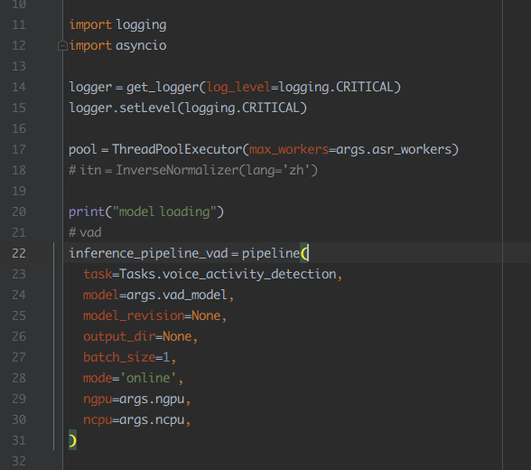 多线程调用vad pipline报错： · Issue #607 · alibaba-damo-academy/FunASR · GitHub