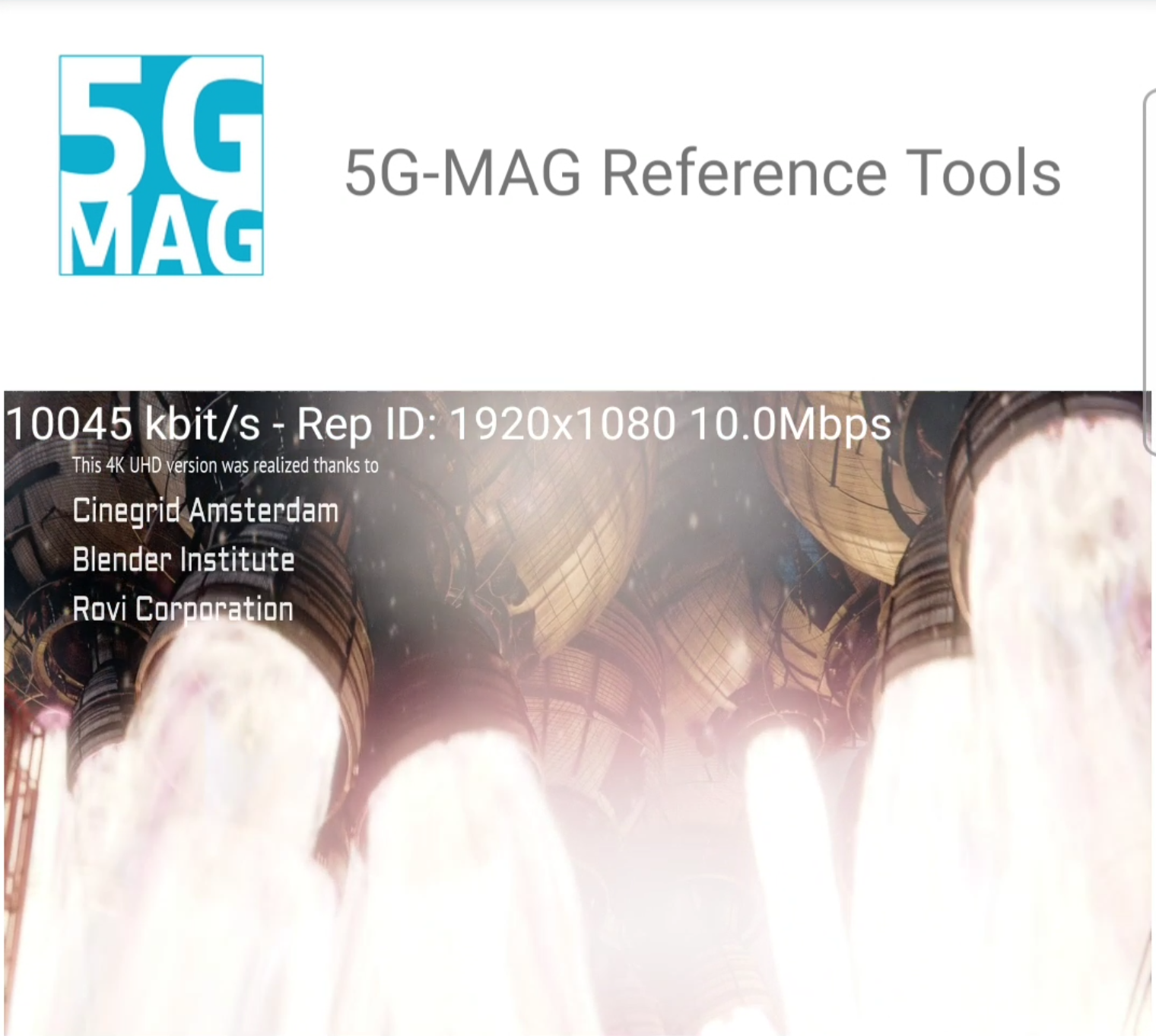 Feature: Display current video bit rate in User Interface · Issue #22 · 5G-MAG/rt-5gms ...