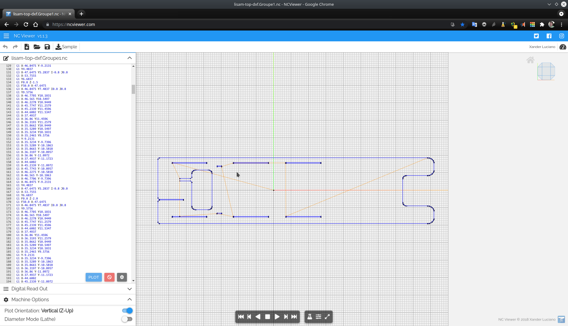 Bug: view of cnc gcode generate by cambam not correct. · Issue #1044 · Snapmaker/Luban · GitHub